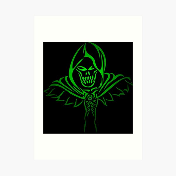 "Toxic Tribal Reaper" Art Print by Lord-Mothman | Redbubble