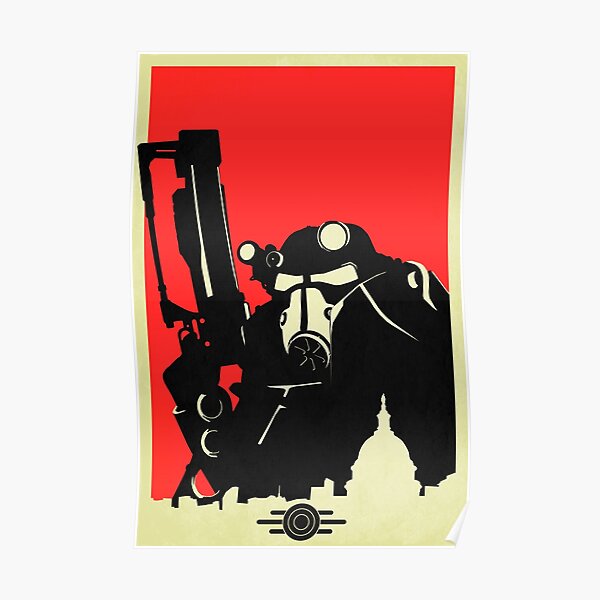 "[Fallout: 3] Brotherhood of Steel Power Armor Poster" Poster by Glyphz ...