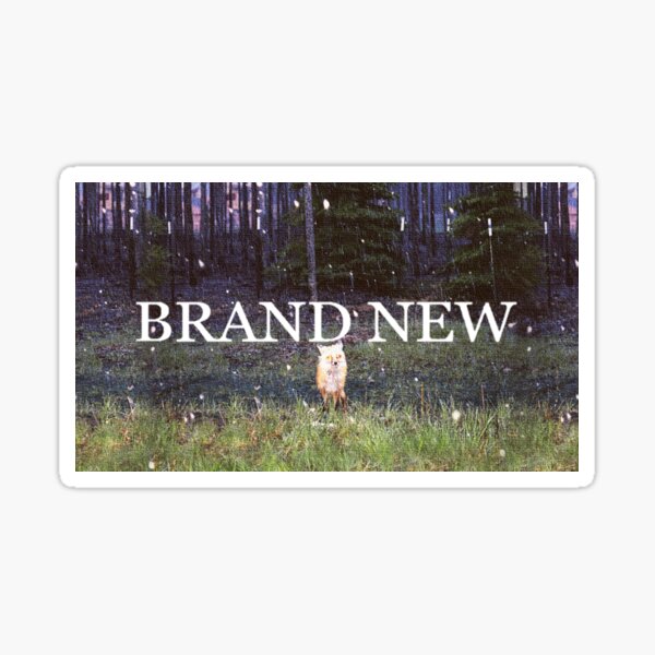 "Brand New textured album art logo" Sticker for Sale by ofspaceandtime ...