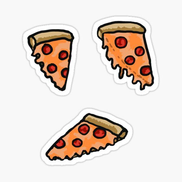 "Pepperoni Pizza " Sticker for Sale by courtartz | Redbubble