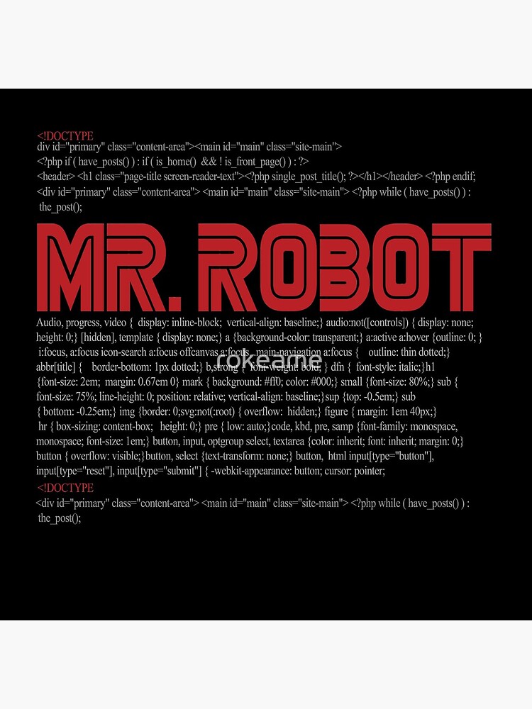 Posavasos (lote de 4) «Mr Robot Code» de rokeame | Redbubble