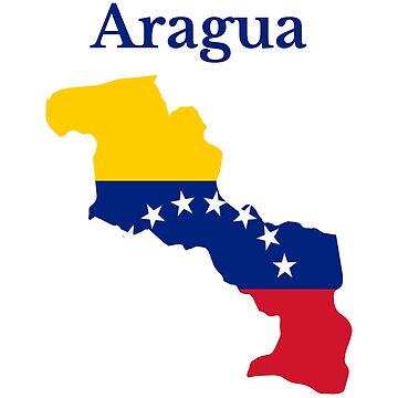 Lámina montada for Sale con la obra «Diseño de Mapa del Estado Aragua ...