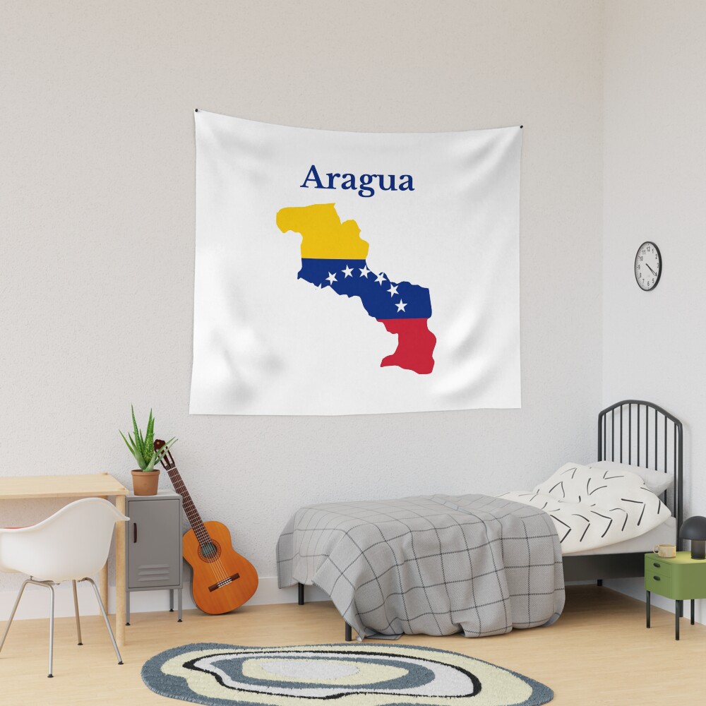 "Aragua State Map Design, Venezuela" Art Print for Sale by Marwa ...