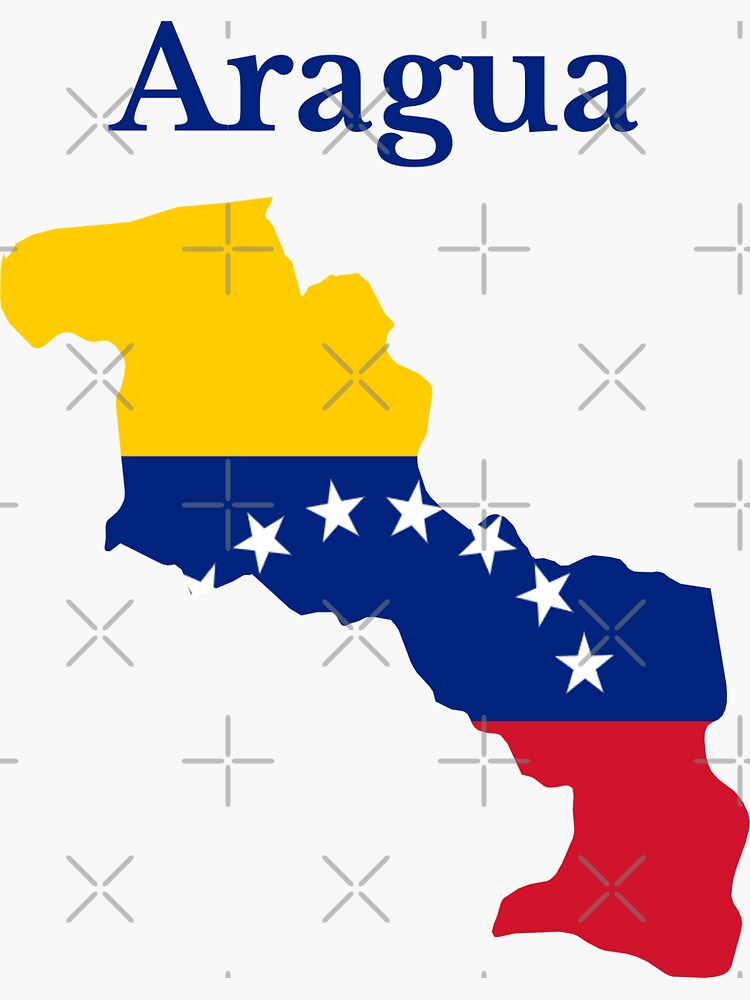 "Aragua State Map Design, Venezuela" Sticker for Sale by marosharaf ...