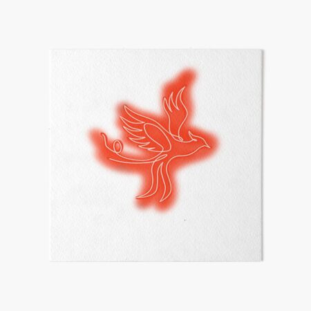 "Neon Pheonix Illustation" Art Board Print by jayjasztrab | Redbubble