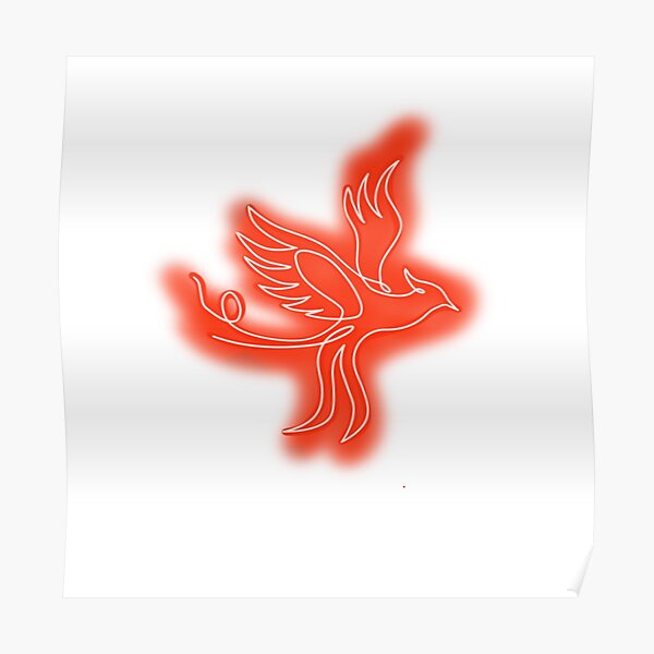 "Neon Pheonix Illustation" Poster by jayjasztrab | Redbubble
