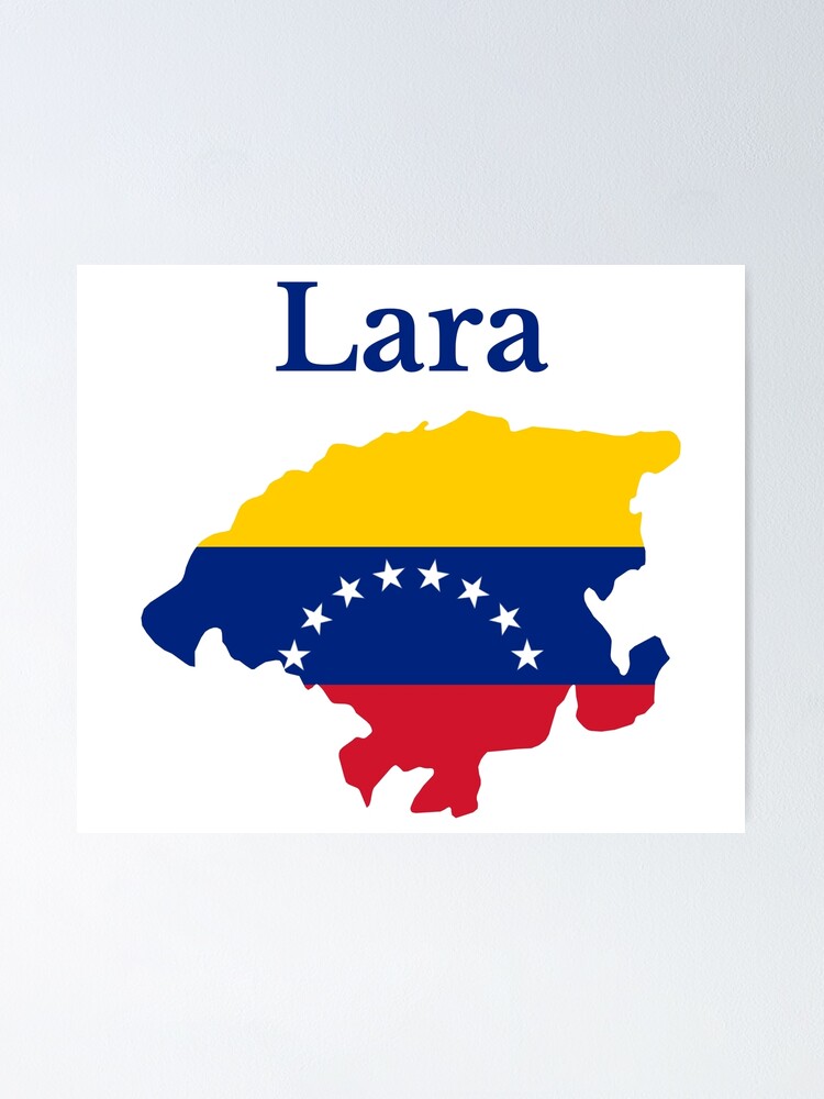"Lara State Map Design, Venezuela" Poster for Sale by marosharaf ...