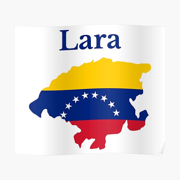"Lara State Map Design, Venezuela" Poster for Sale by marosharaf ...