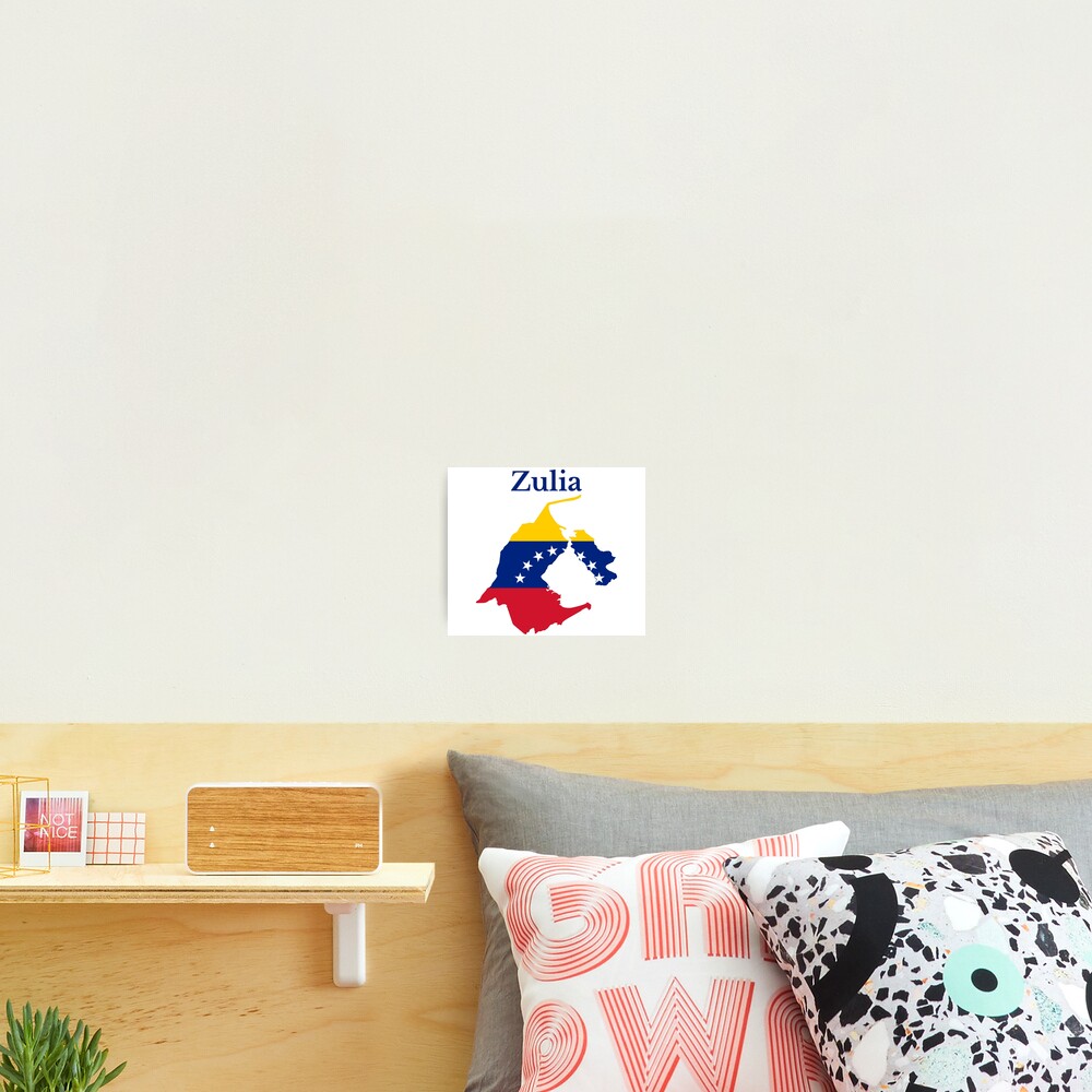 "Zulia State Map Design, Venezuela" Poster for Sale by Marwa ...