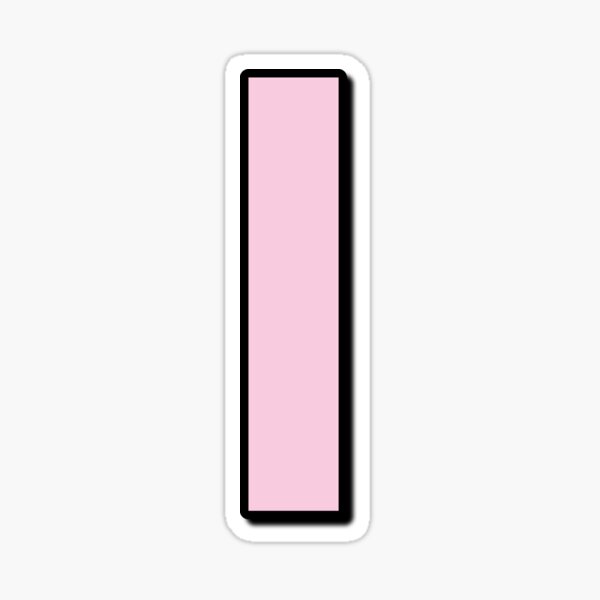 "Pink letter I" Sticker for Sale by imantahar | Redbubble