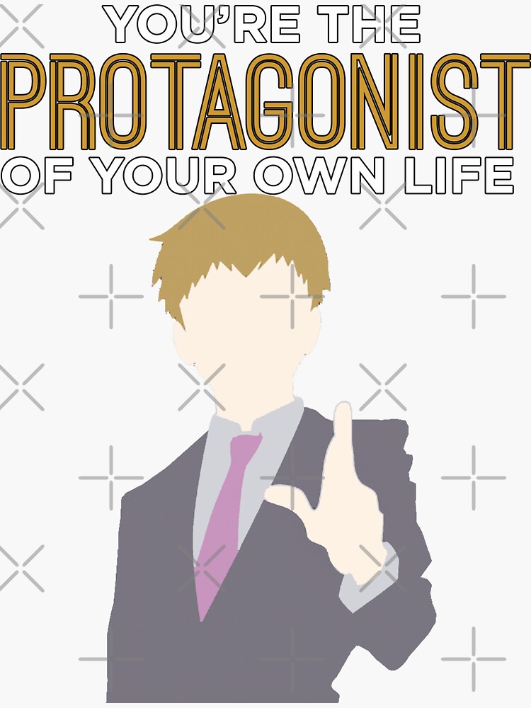 "Reigen Anime Inspirational Quote Mob Psycho 100" Sticker for Sale by ...