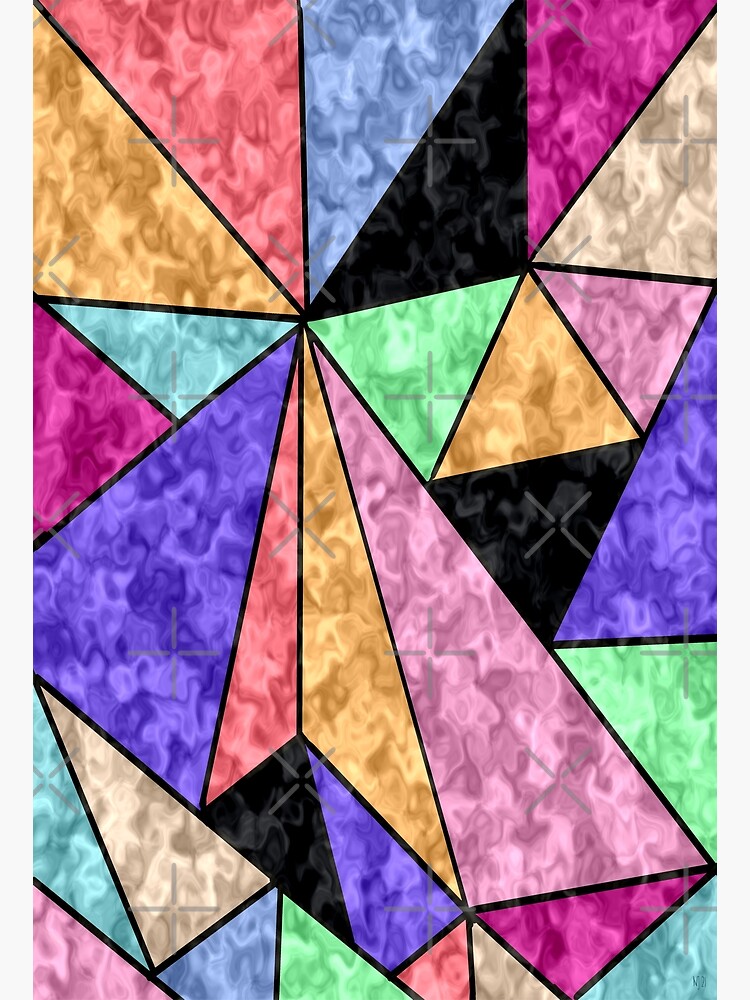 "Triangularity, flat shapes with three sides" Poster for Sale by NadJac ...