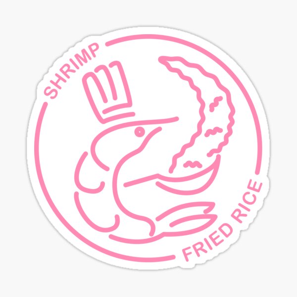 "Shrimp Fried Rice (V2)" Sticker for Sale by adree | Redbubble