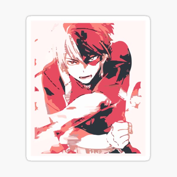 "Todoroki Shoto" Sticker by Ronanholloway | Redbubble