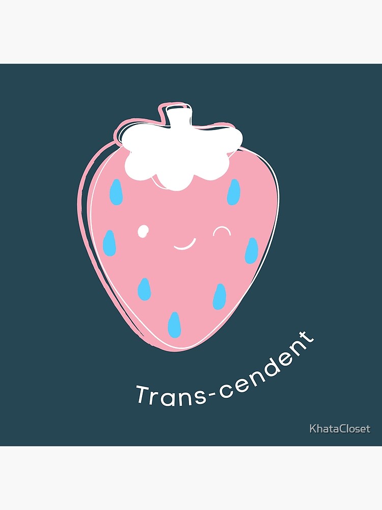 "Strawberry trans" Poster by KhataCloset | Redbubble