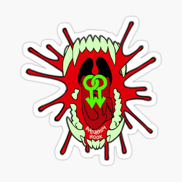 "mlm pride monster bite" Sticker for Sale by aneurysmhook | Redbubble