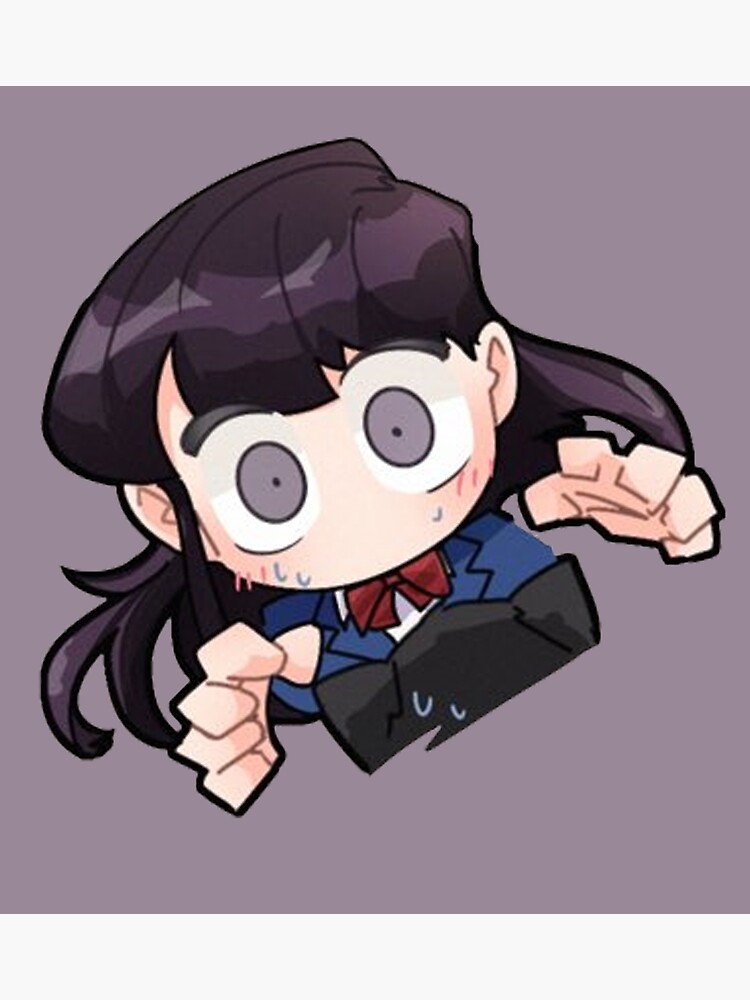 "Komi Cant Communicate Chibi Nervous" Canvas Print by GalacticWaifu ...