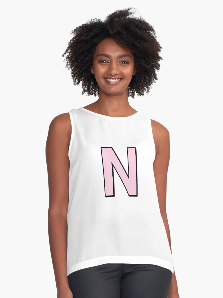 "Pink letter N" Sticker for Sale by imantahar | Redbubble