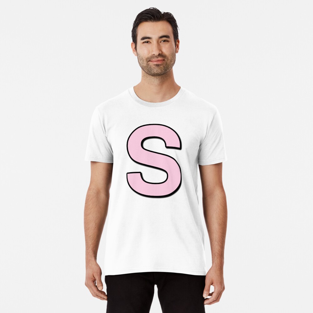 "Pink letter S" Sticker for Sale by imantahar | Redbubble