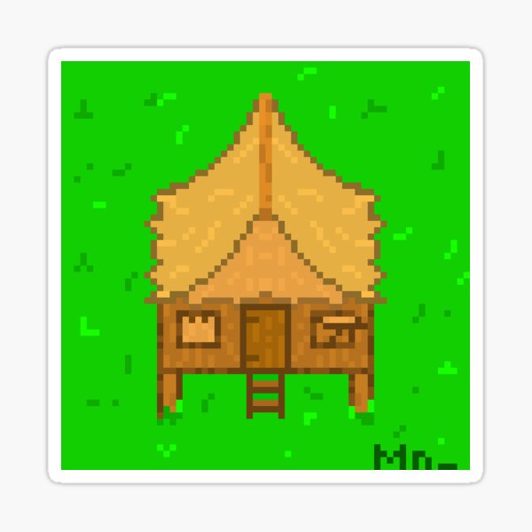 "Nipa Hut (Bahay Kubo)" Sticker for Sale by Moonning | Redbubble