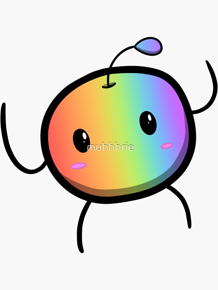 "rainbow junimo" Sticker for Sale by muhhhrie | Redbubble
