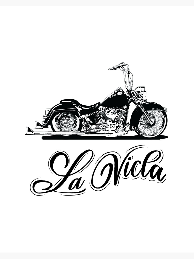 "Viclas Lowrider Harley T-ShirtLa Vicla" Art Board Print for Sale by ...