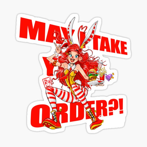 "May I take your order?" Sticker by CravingDoodles | Redbubble