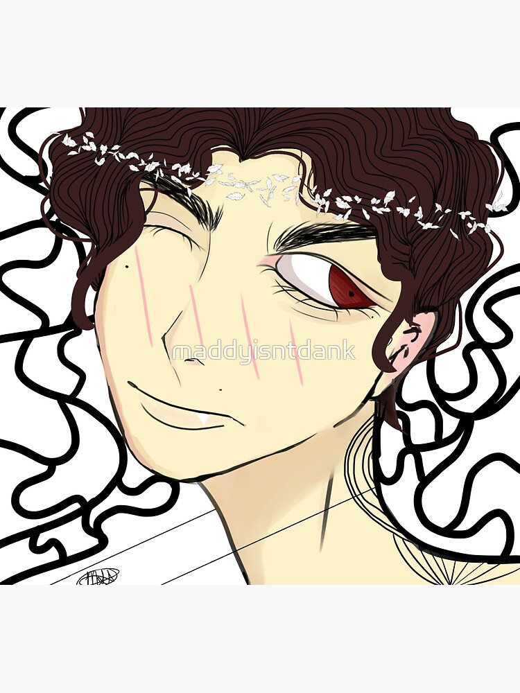 "Blushy guy" Sticker for Sale by maddyisntdank | Redbubble