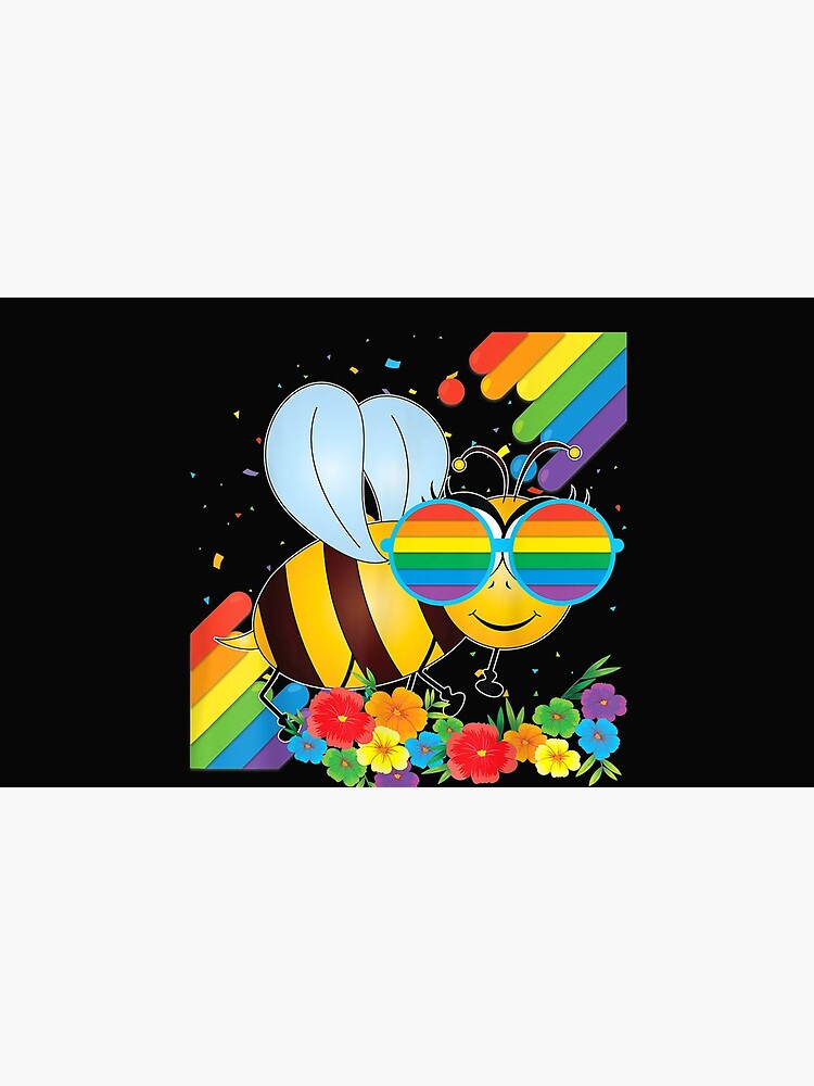 "Proud LGBT Lovely Gay Bee Pride Flag Rainbow - LGBTQIA+ - Pride Month ...
