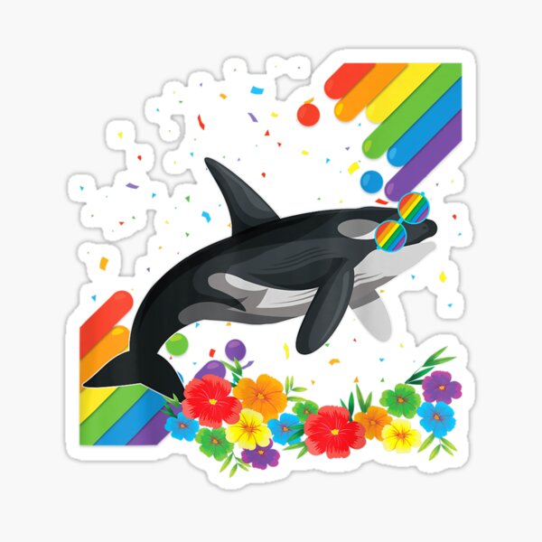 "Stolzer LGBT Lovely Gay Whale Pride Flag Rainbow - LGBTQIA+ - Pride ...