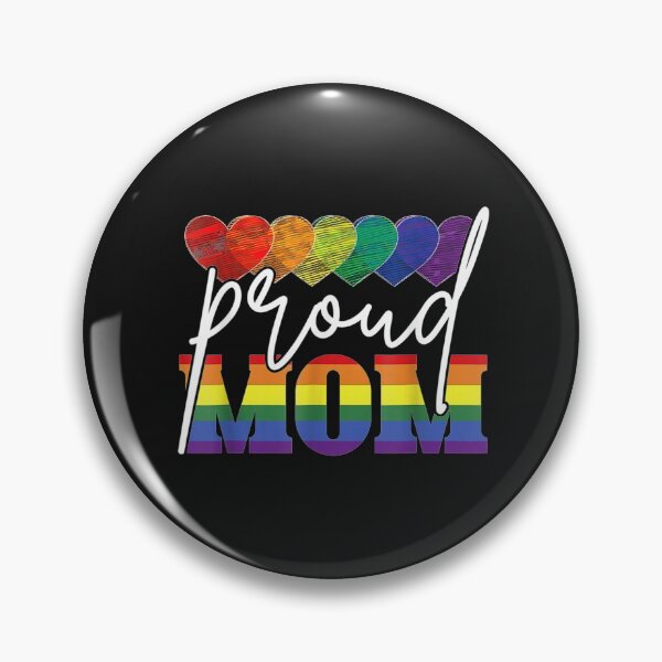 "Proud Mom - LGBTQIA+ - Pride Month, LGBT Flag, Pride Parades, Queer ...