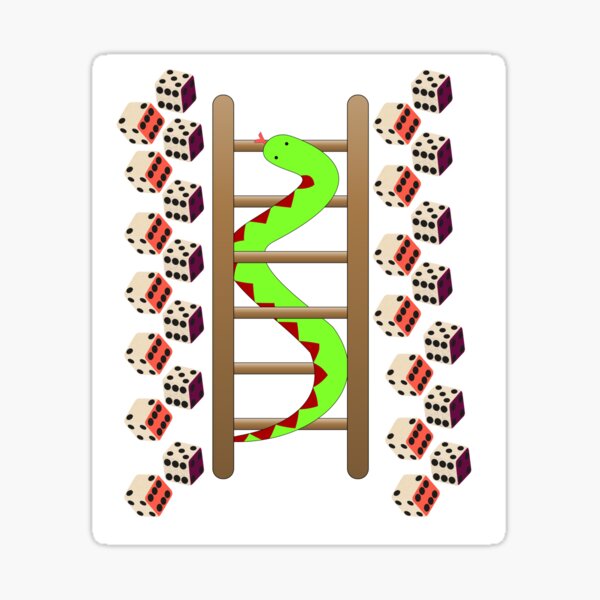 "Ladder and snake" Sticker for Sale by CCRR7 | Redbubble