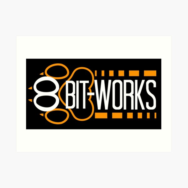 "8Bit-Works LOGO" Art Print for Sale by 8Bit-Paws | Redbubble