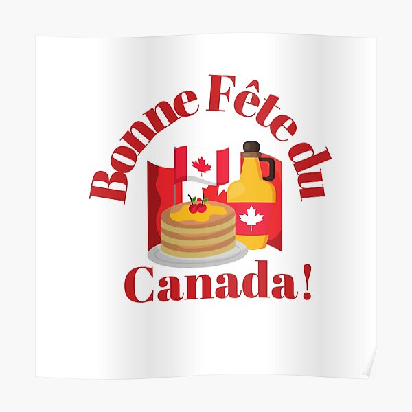 "Bonne Fete Du Canada | French | Happy Canada Day | Maple Syrup ...