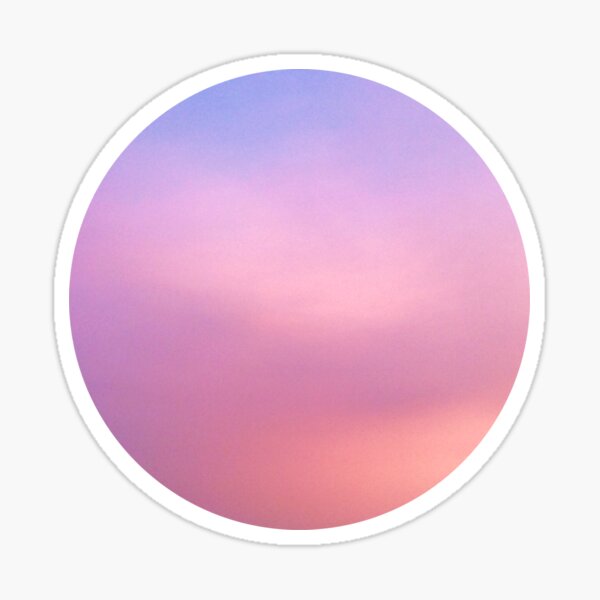 "Pastel Purple and Pink Sky" Sticker for Sale by kiki-moonrise | Redbubble