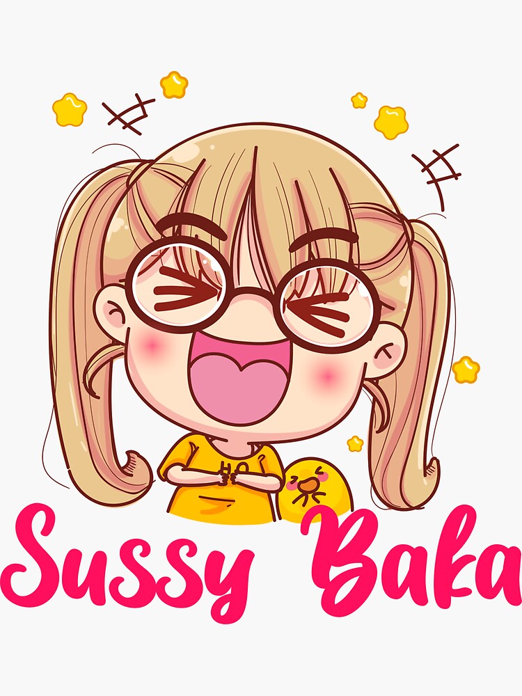 "Sussy Baka" Sticker by ALIRedhut | Redbubble