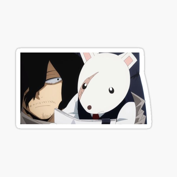 "Aizawa and Nezu" Sticker for Sale by nooah19 | Redbubble
