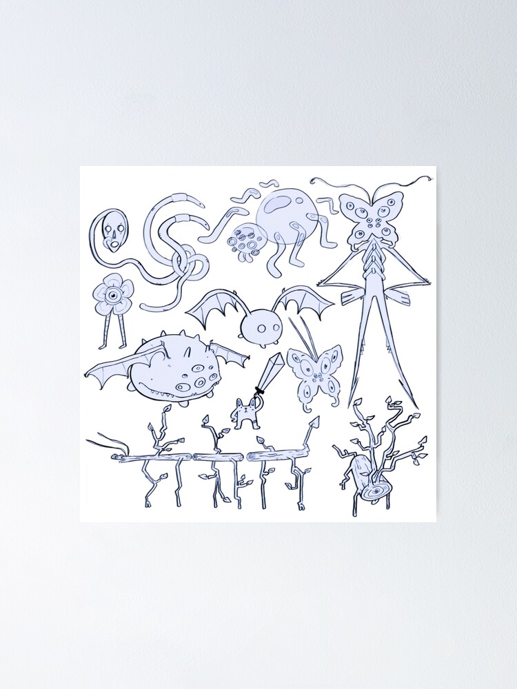 "bug creatures" Poster for Sale by sxrah-png | Redbubble