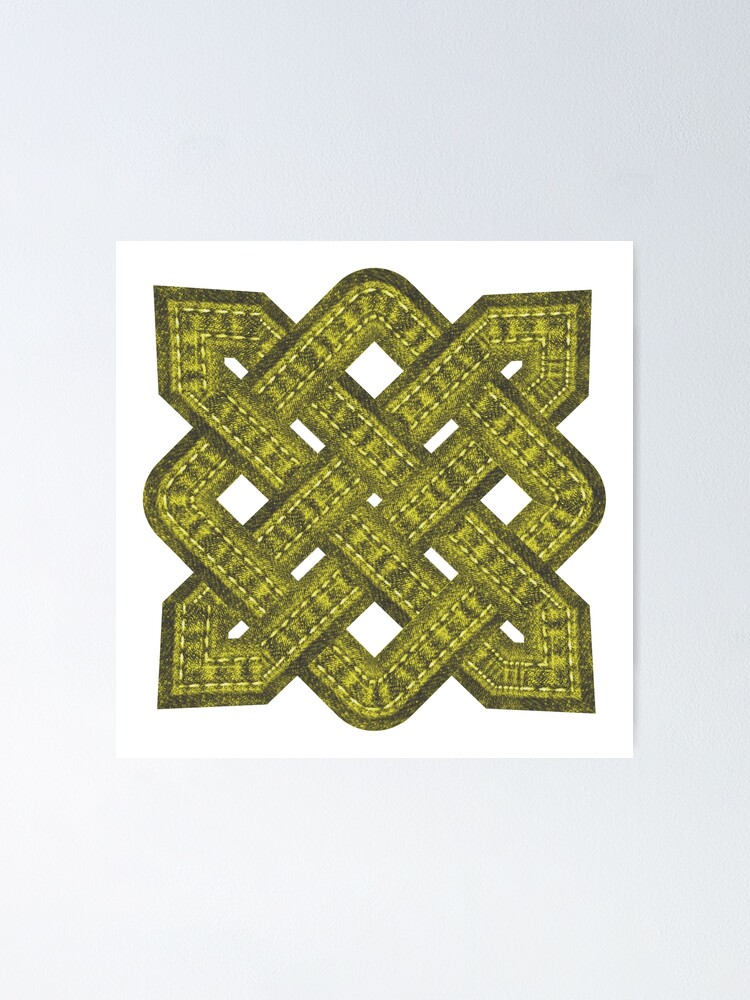 "Croatian Pleter Design Hrvatski Pleter HR Hrvatska" Poster by ...