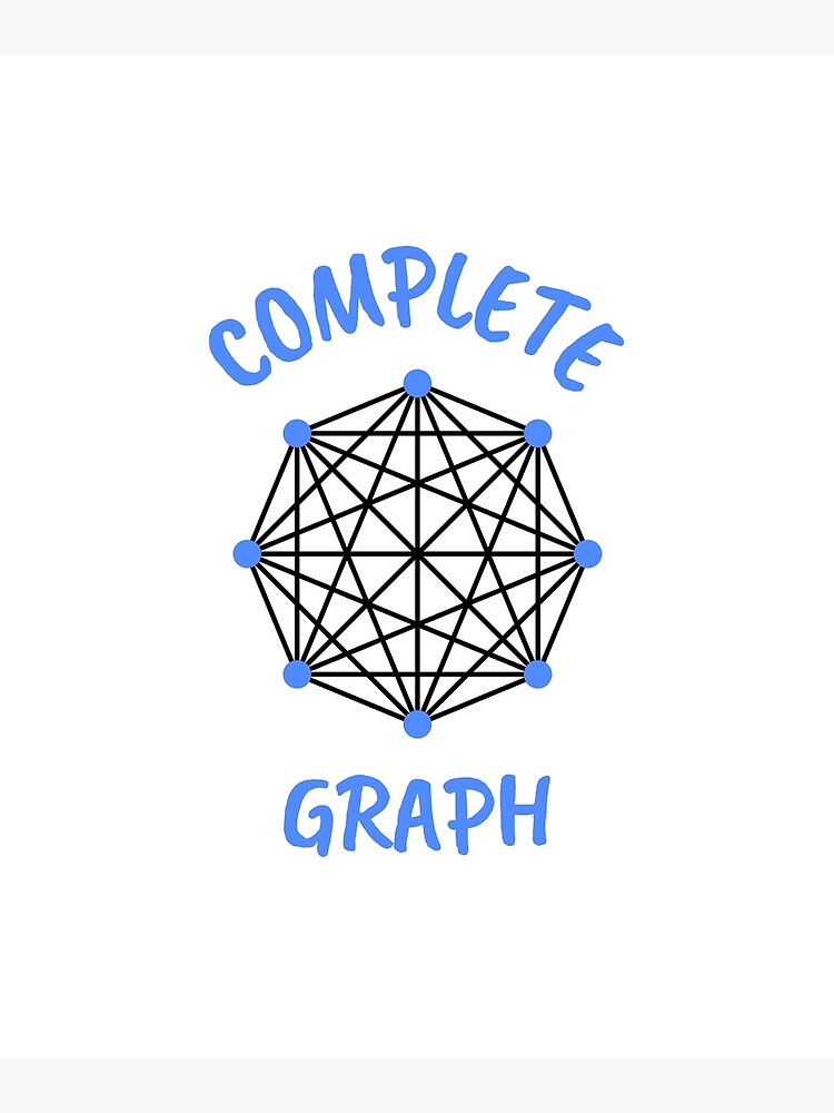 "Graph Theory - Complete Graph" Poster for Sale by Mechashadow | Redbubble