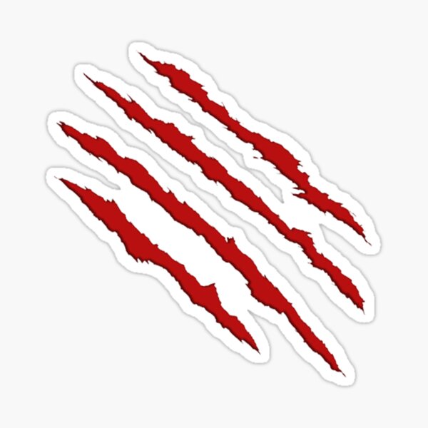 Claw Marks Stickers | Redbubble