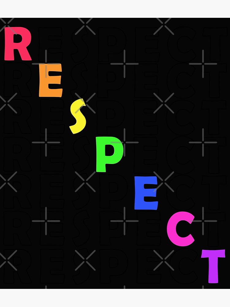 "PRIDE MONTH LGBTQAI RAINBOW RESPECT COLORFUL PROUD DESIGN " Poster by ...