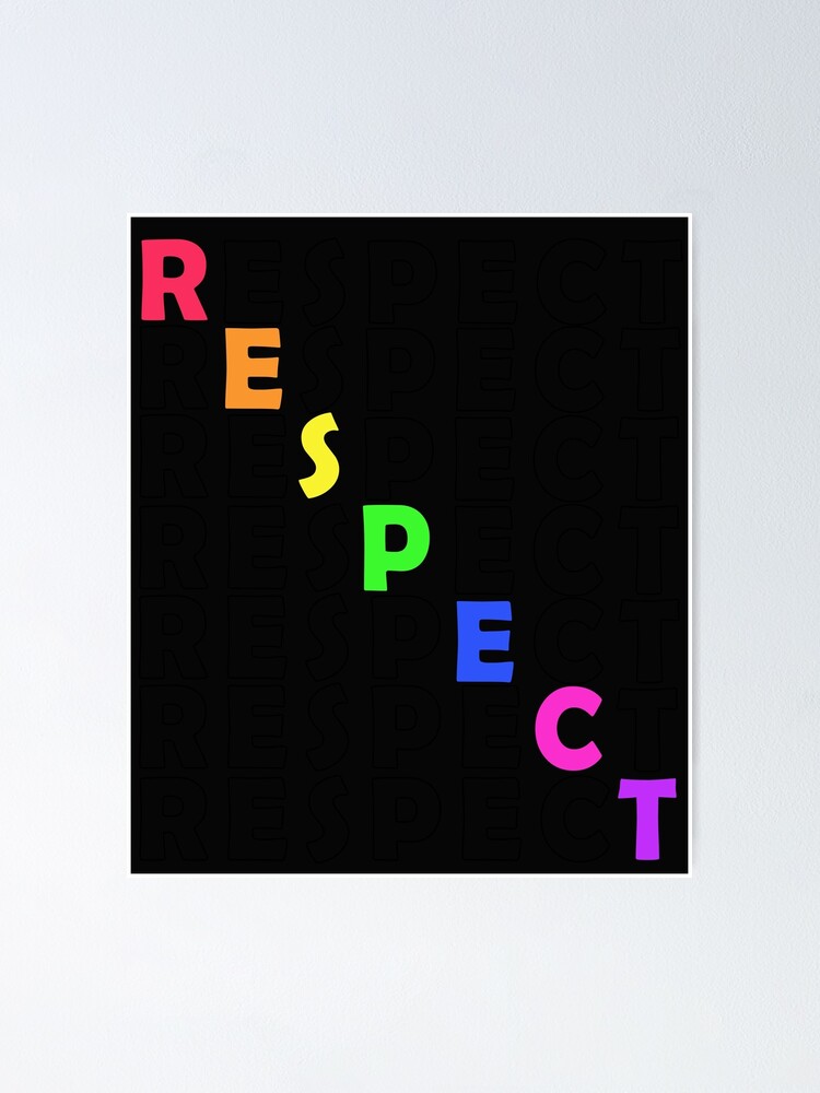 "PRIDE MONTH LGBTQAI RAINBOW RESPECT COLORFUL PROUD DESIGN " Poster by ...