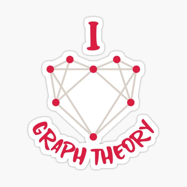 "I Love Graph Theory" Sticker by Mechashadow | Redbubble