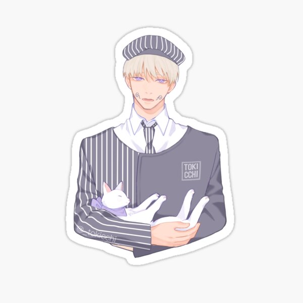 "Inumaki Toge and Kitty 2" Sticker by Tokicchi | Redbubble