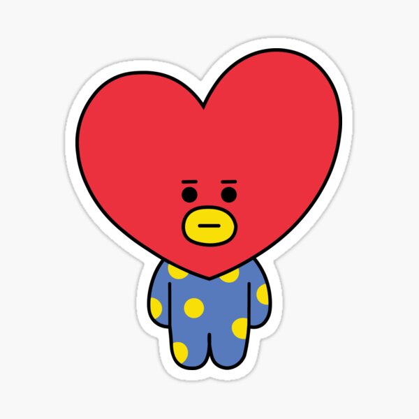 Pegatina «BT21 TATA (v)» de luluartAneesha | Redbubble