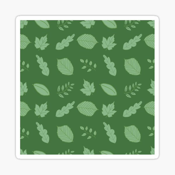 "Hand drawn leaves" Sticker by skysshobu | Redbubble
