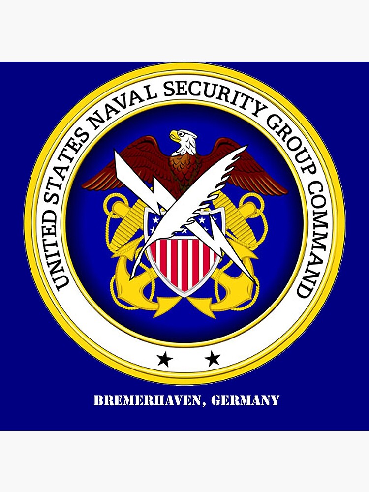 "NAVAL SECURITY GROUP ACTIVITY, BREMERHAVEN, GERMANY" Poster for Sale ...