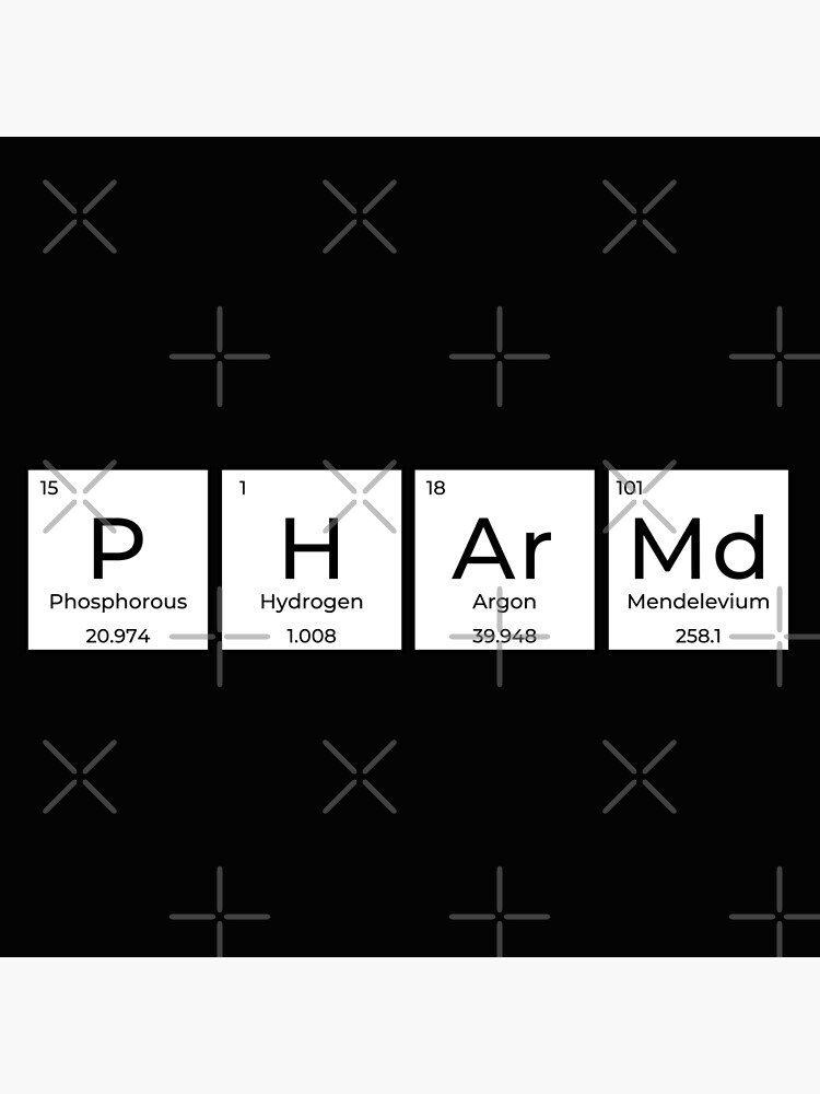 "Multiple Products! PharmD Periodic Table Graphic Logo, Pharmacist ...