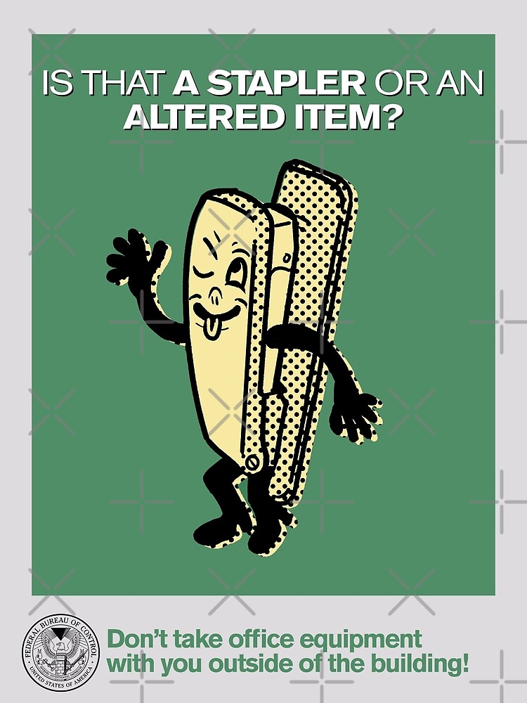 "CONTROL Stapler or Altered Item?" Poster for Sale by surrealvault ...